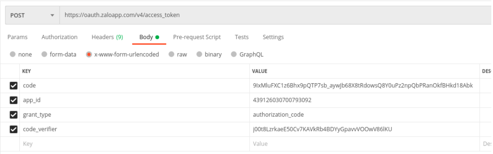 User Access Token V4